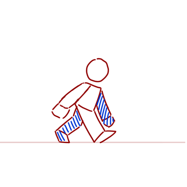 Walk cycle base - ibisPaint