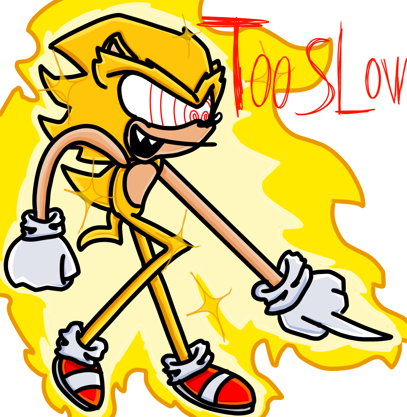 Fleetway super sonic speedpaint - ibisPaint