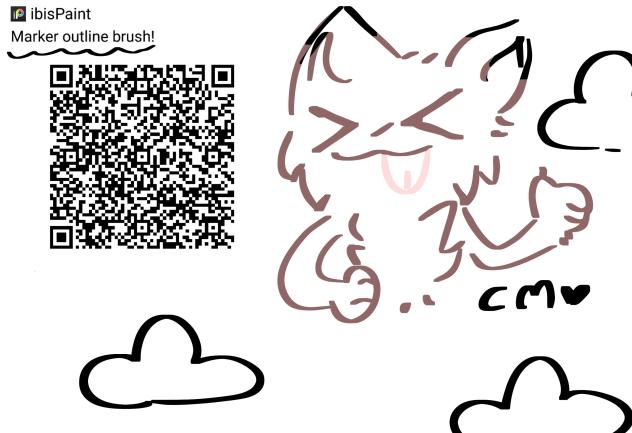 marker outline brush!! - ibisPaint