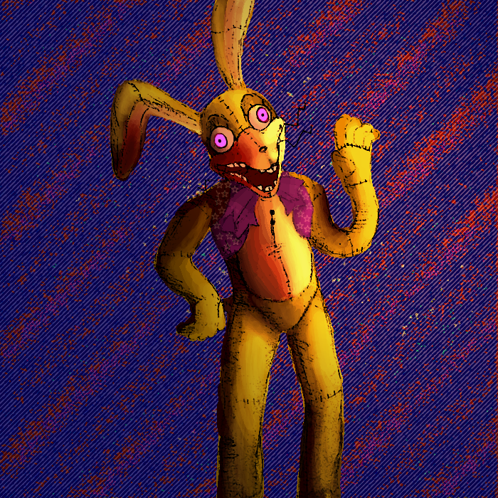 Actual drawing of glitchtrap - ibisPaint