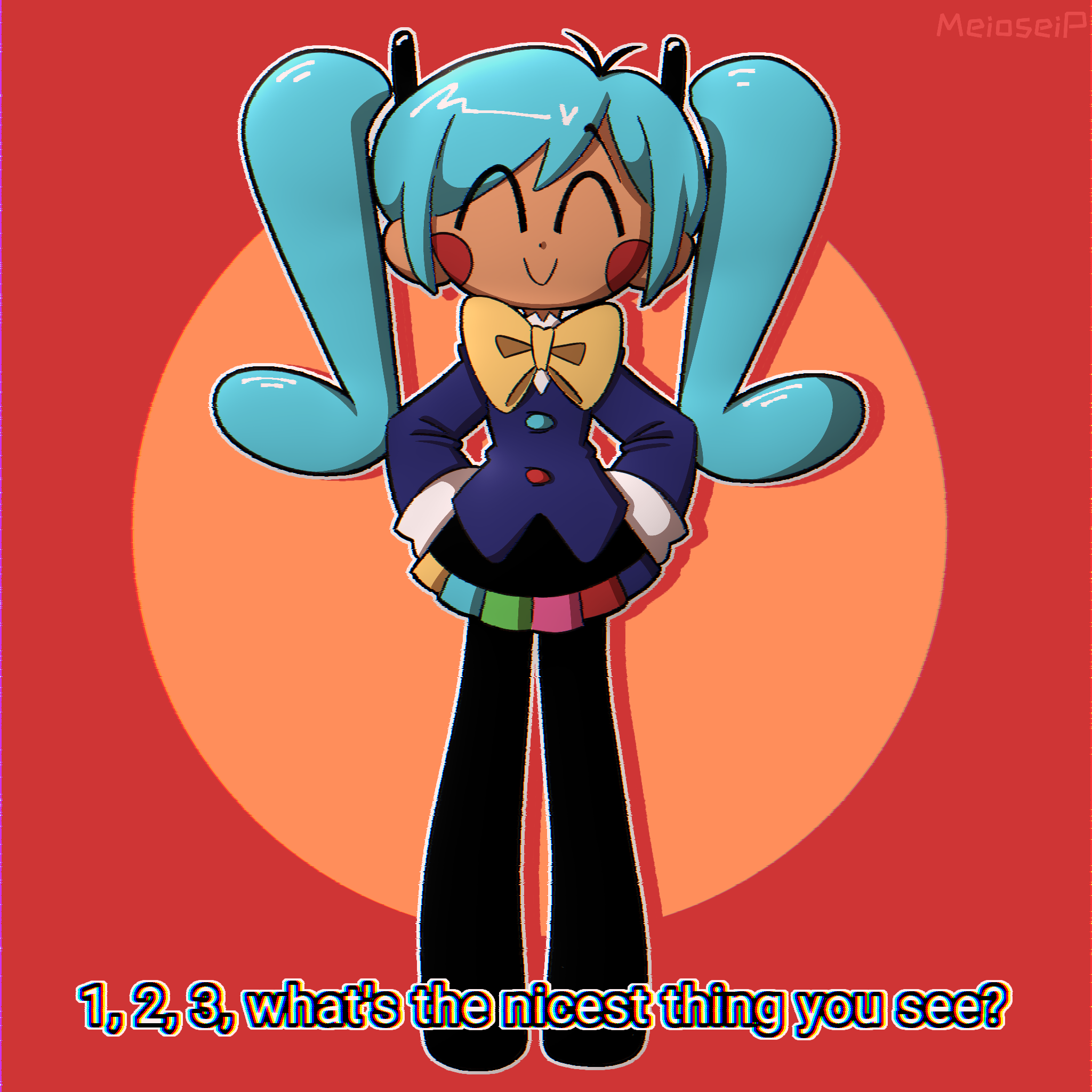 static miku 📺🌈 (fanart) - ibisPaint