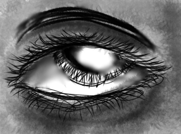 Trying to draw a semi realistc eye - ibisPaint