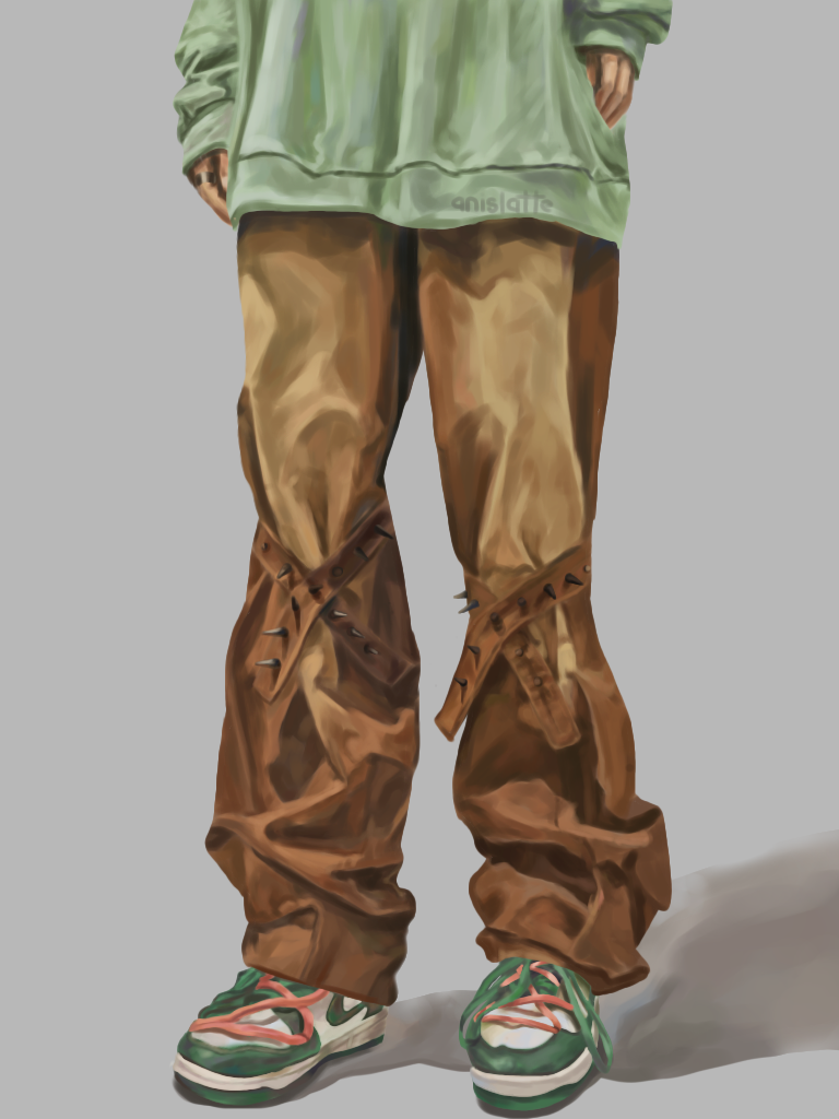 bullet pants study - ibisPaint