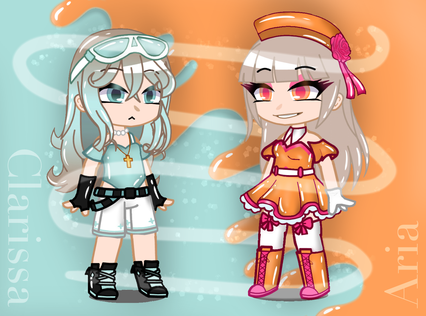 “Clarissa and Aria” making a Gachaedit - ibisPaint