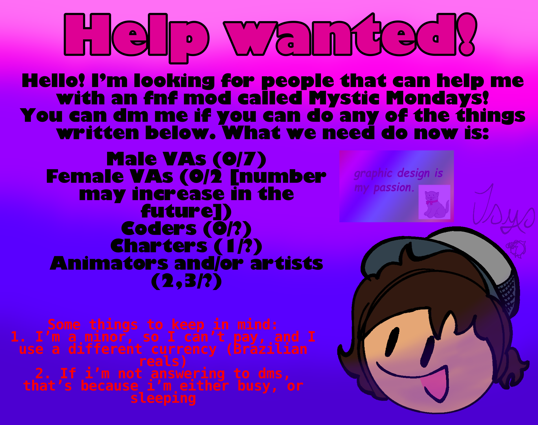 MYMO help wanted poster - ibisPaint