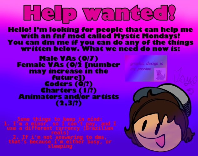 MYMO help wanted poster - ibisPaint