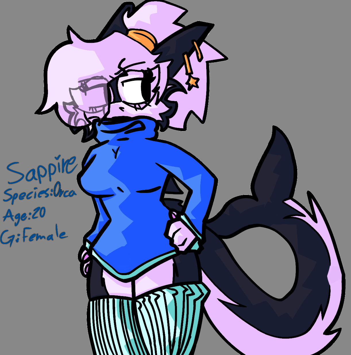 Sapphire The Orca - ibisPaint