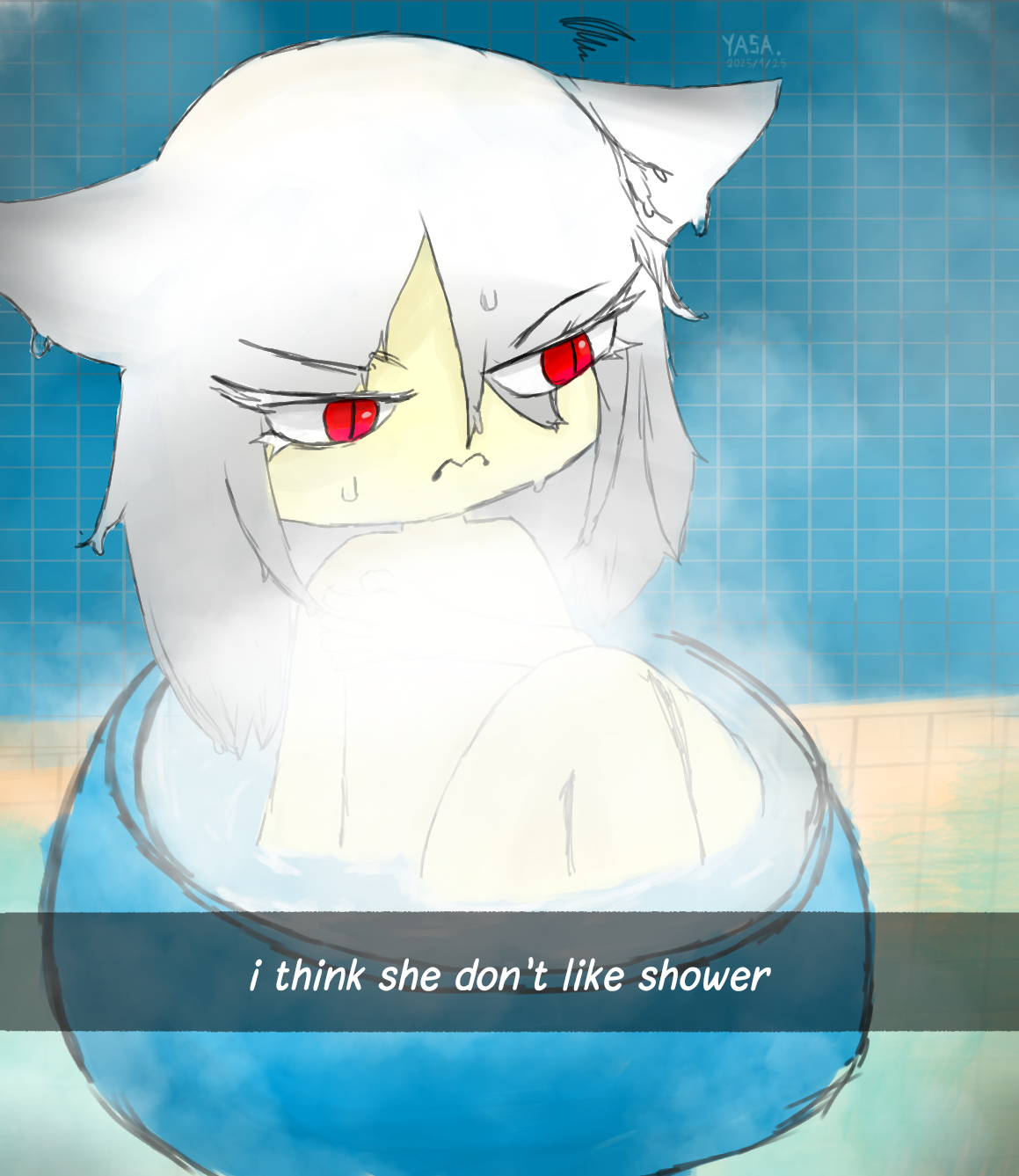 bruh i don't like shower😠 - ibisPaint
