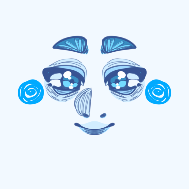 #face#blue - ibisPaint