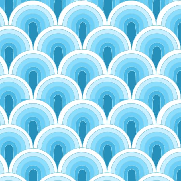 blue pattern seigaiha - ibisPaint