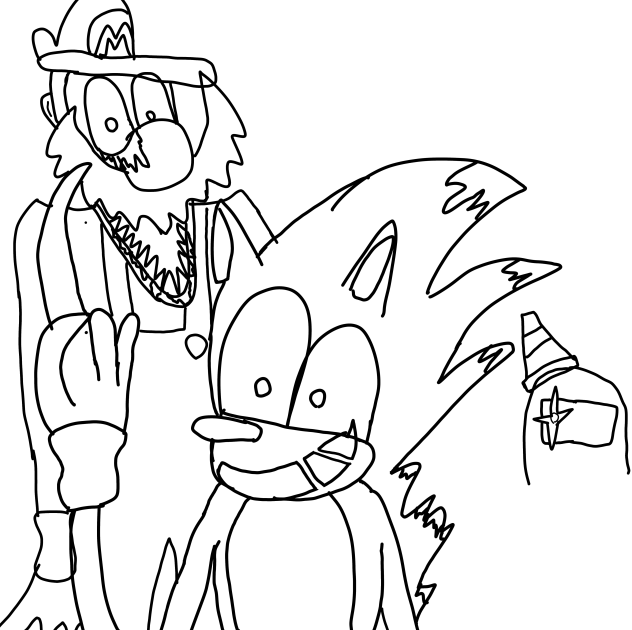 Mario.Exe, Xeno and Black SUS - ibisPaint