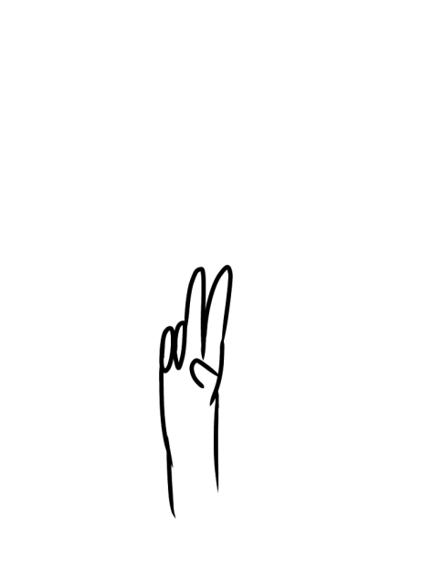 How to draw a peace sign - ibisPaint