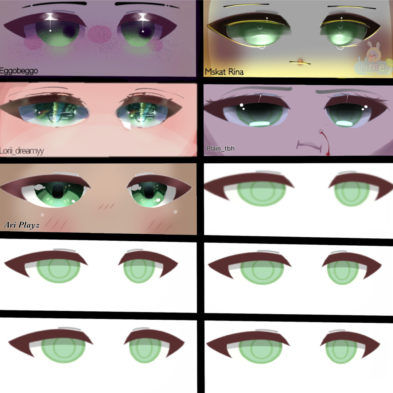 Green Eye Collab - ibisPaint