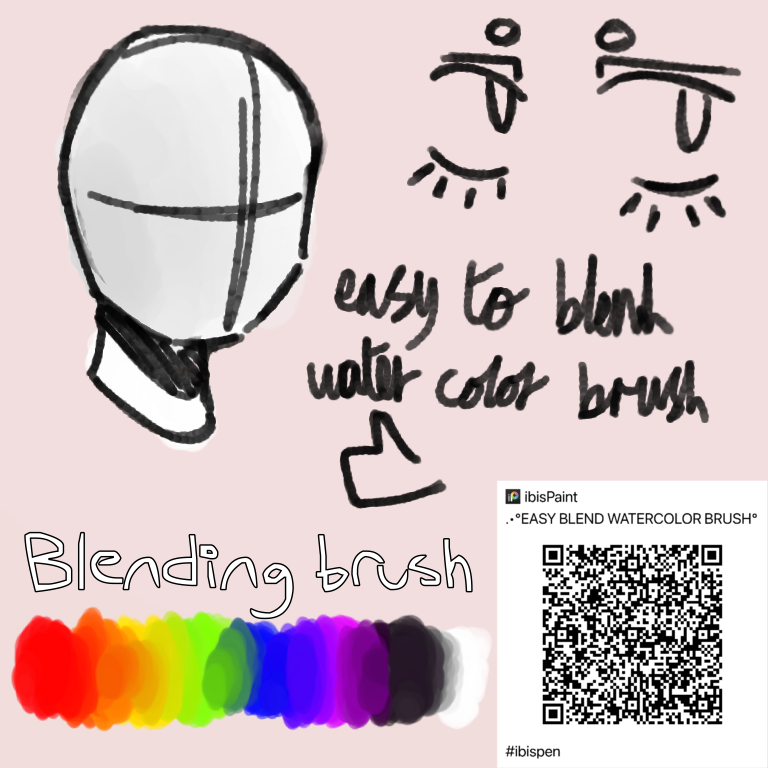 🌊EASY BLEND WSTERCOLOR BRUSH🌊 - ibisPaint