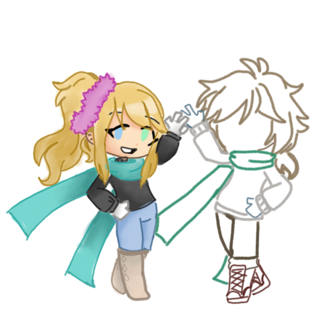 Sibling Dance ( Half way done ) - ibisPaint
