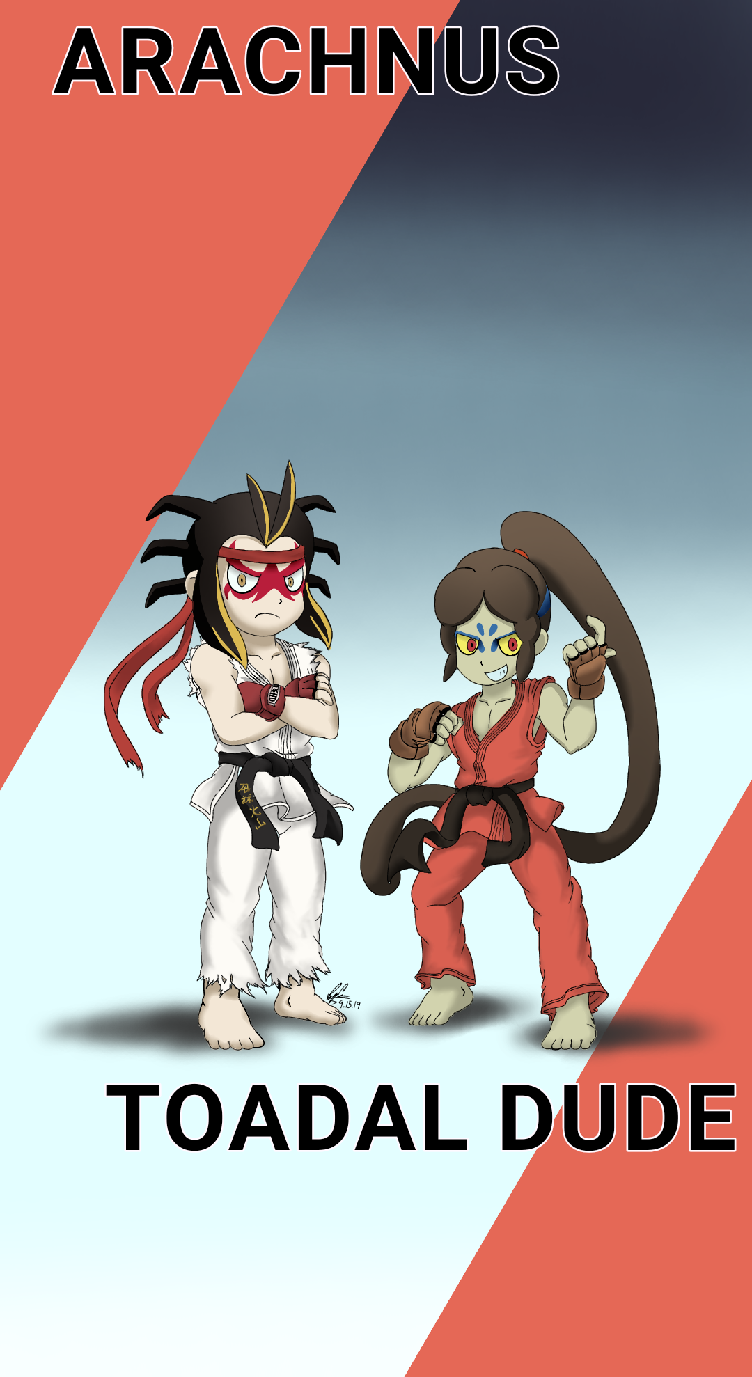 ARACHNUS and TOADAL DUDE - ibisPaint