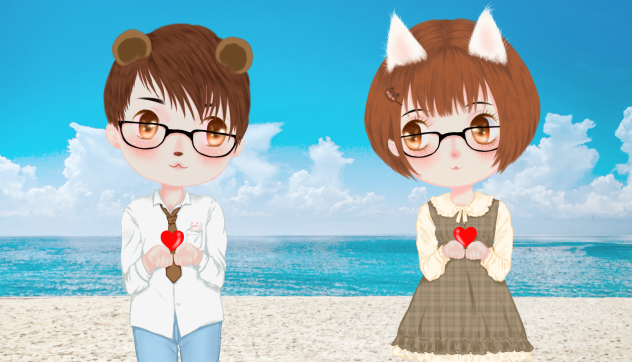 cat and bear 💓 - ibisPaint