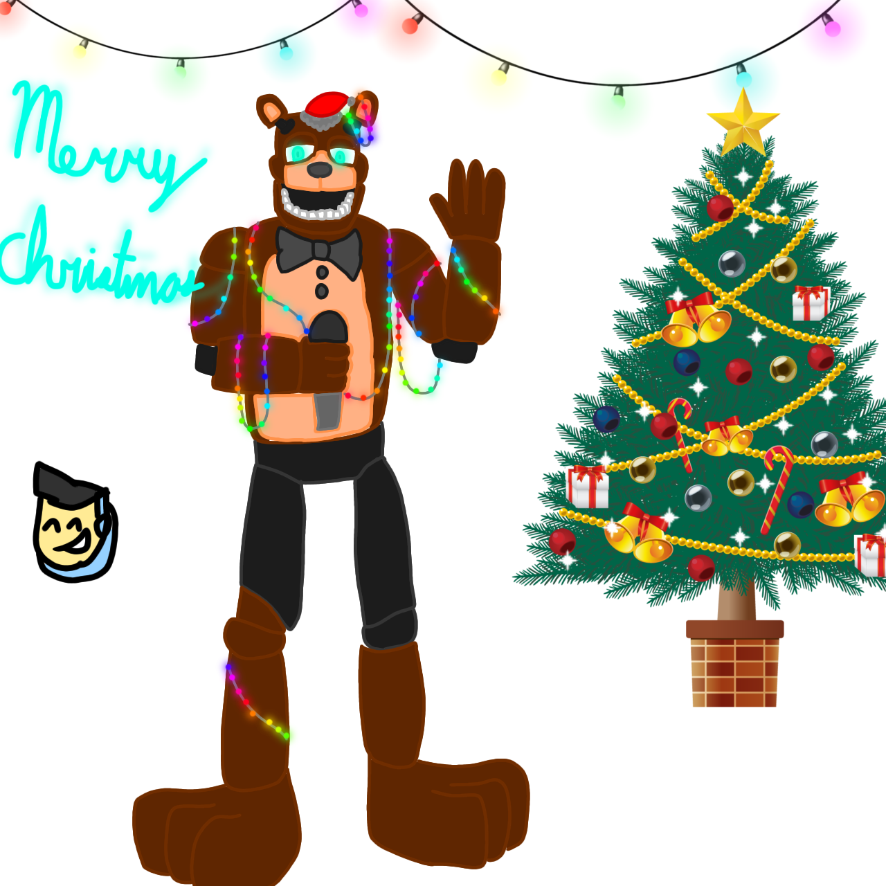 Christmas freddy - ibisPaint