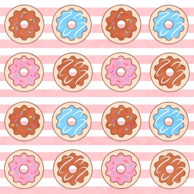 Doughnuts pattern - ibisPaint