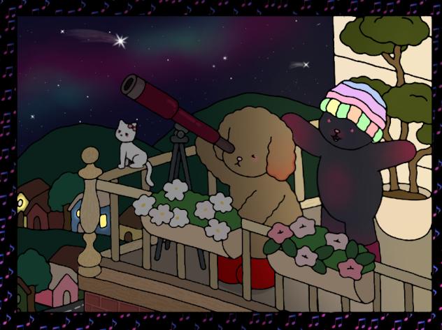 noite estrelada - ibisPaint