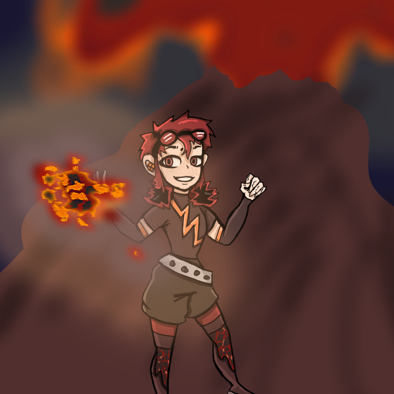 Volca (me) the volcano hero - ibisPaint