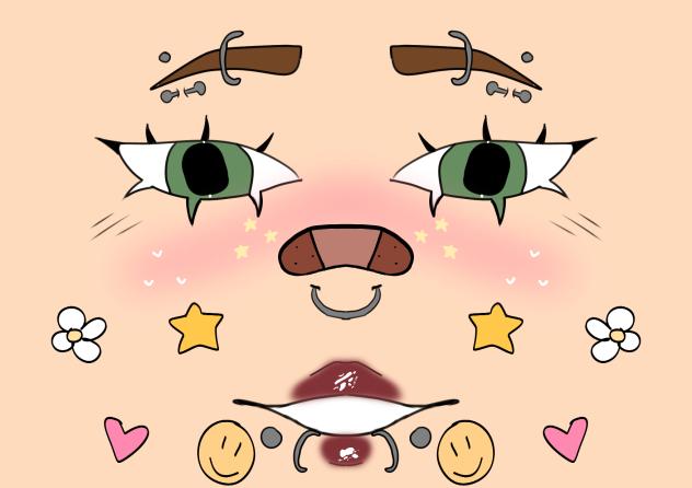 silly rainbow face UWU - ibisPaint