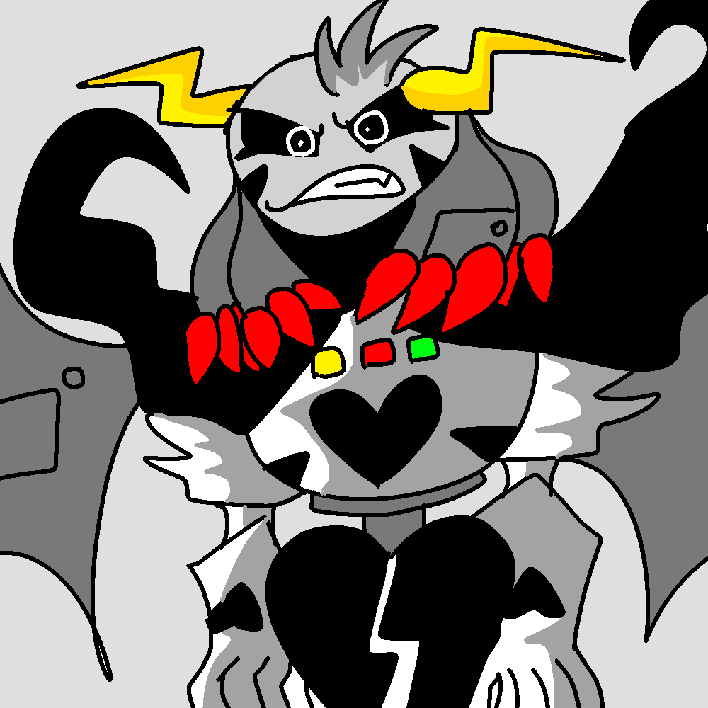 Flower robot( angry asriel) - ibisPaint