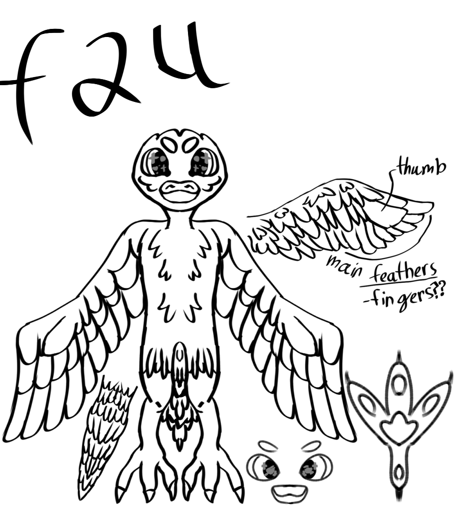 drawing a bird furry base -F2U- - ibisPaint