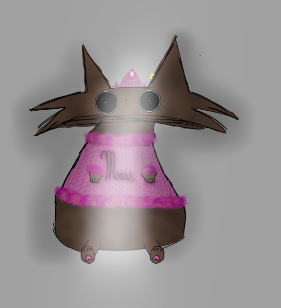 Fluffy Fat Cat.... - ibisPaint