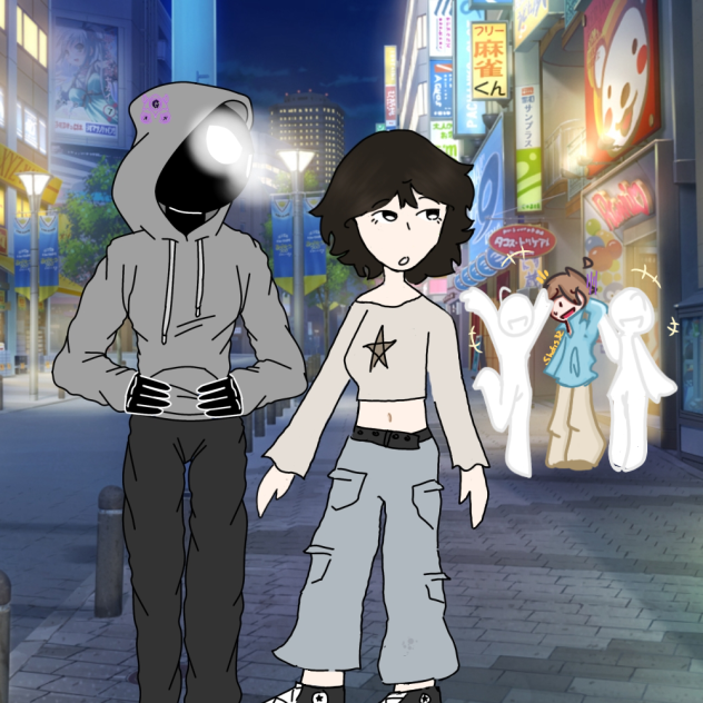 Collab__the city at night - ibisPaint