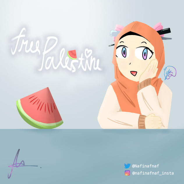 Free Palestine 2, 11 Feb 2024 - ibisPaint