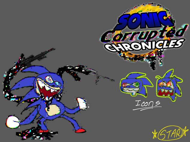 Corrupted Sanic - ibisPaint