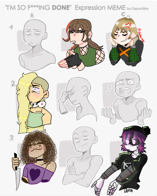 im so fucking done expressions.collab - ibisPaint