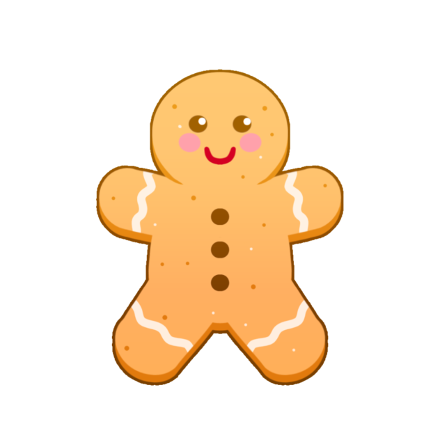 Gingerbread man cookie - ibisPaint