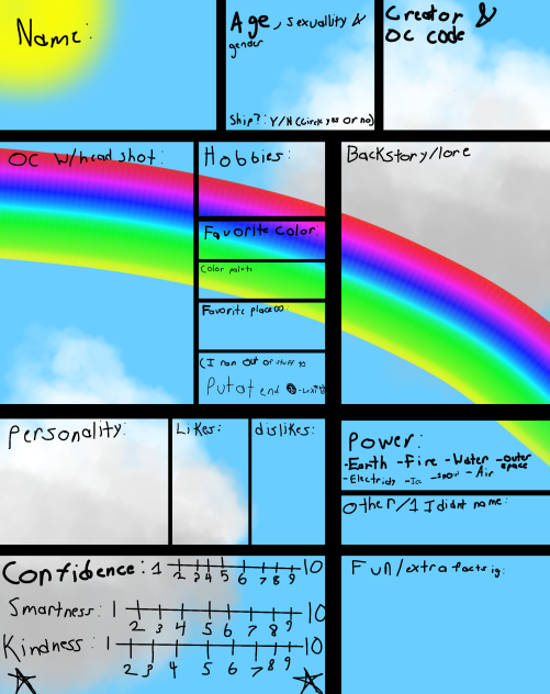 CS For My Comic “4 People, 4 powers”⭐️🍪 - ibisPaint