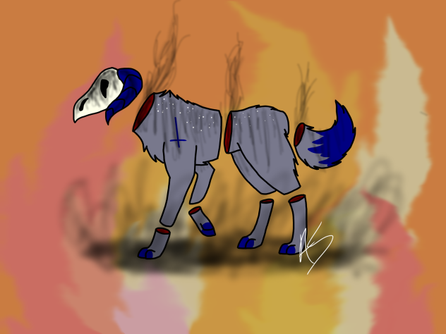 demon wolf thang - ibisPaint