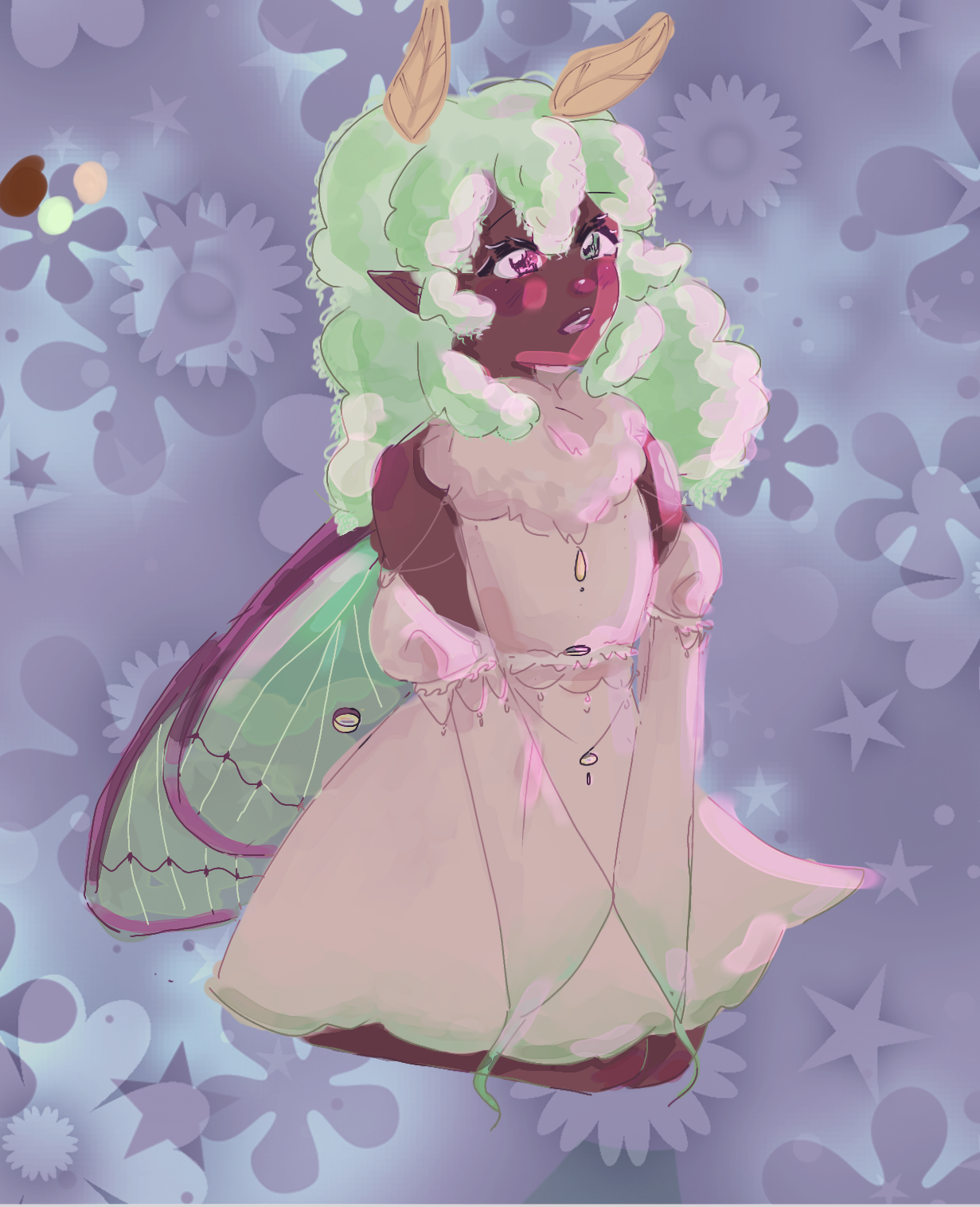 Moth girl oc - ibisPaint
