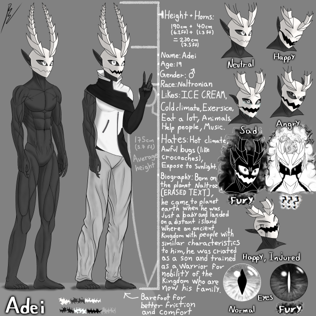 OC design sheet Adei - ibisPaint