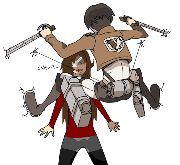 kumiko (my oc) x levi - ibisPaint