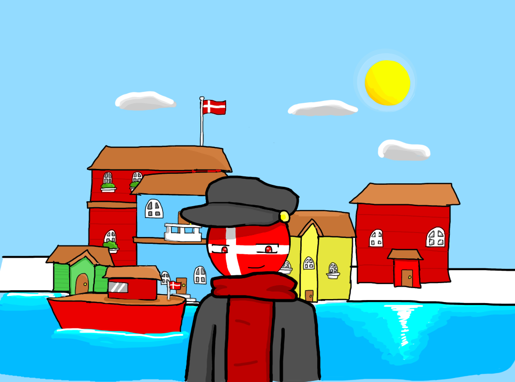 Countryhumans Denmark in Copenhagen - ibisPaint