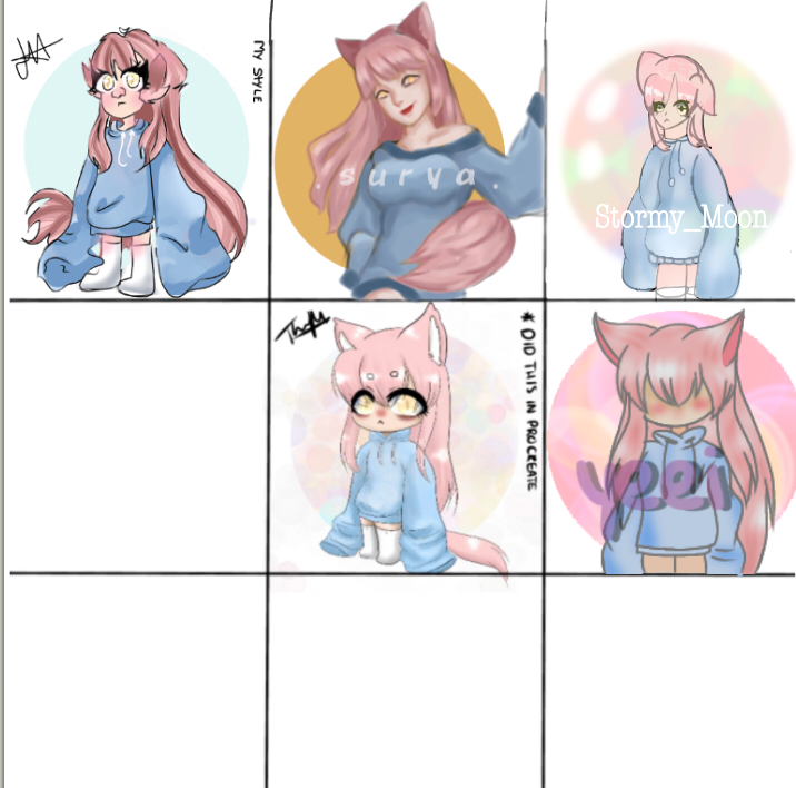 9 styles collab uwu - ibisPaint