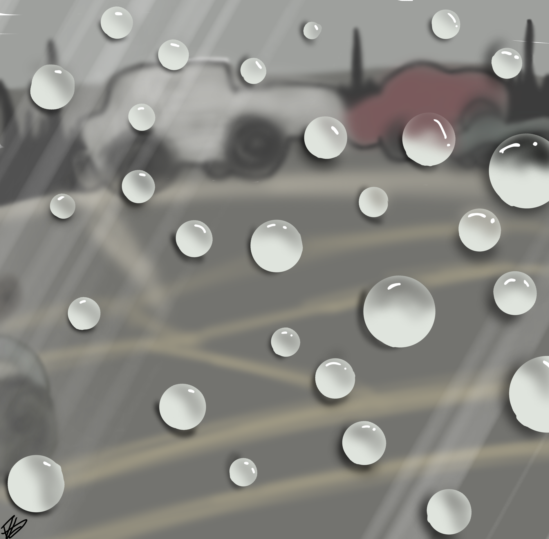 Rainy day - ibisPaint