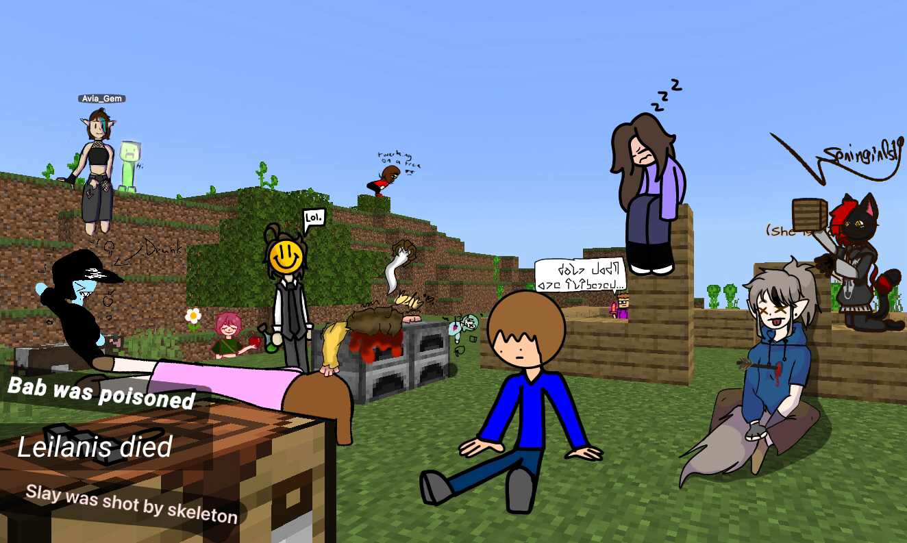 chaos Minecraft collab - ibisPaint