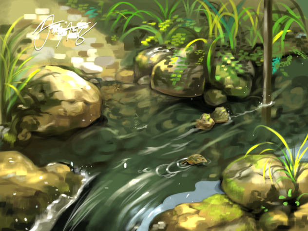 Summer Stream - ibisPaint