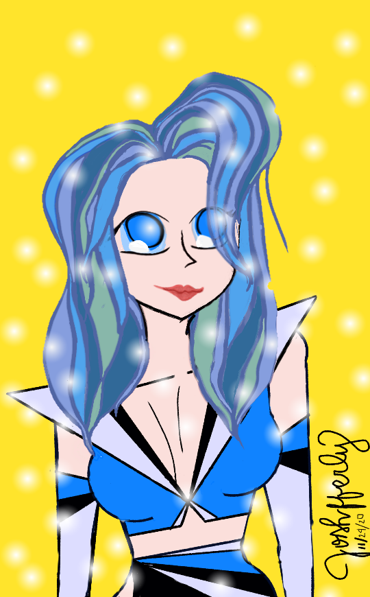 Neptune in sparkly yellow - ibisPaint