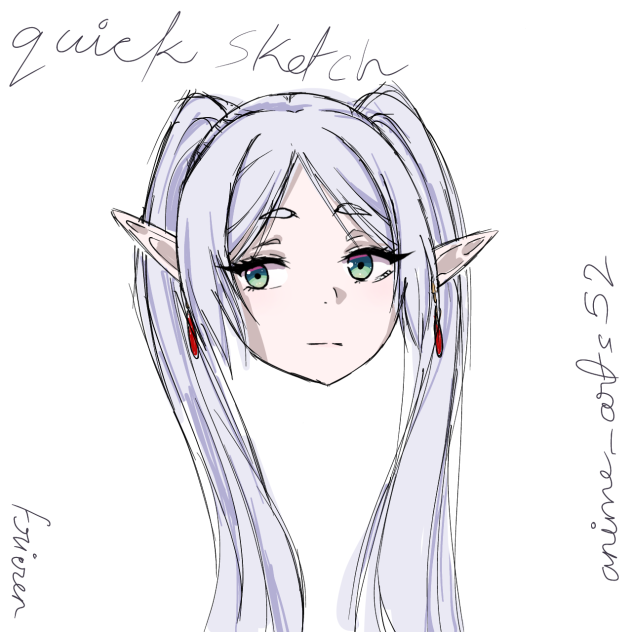 Quick sketch of sousou no frieren! - ibisPaint