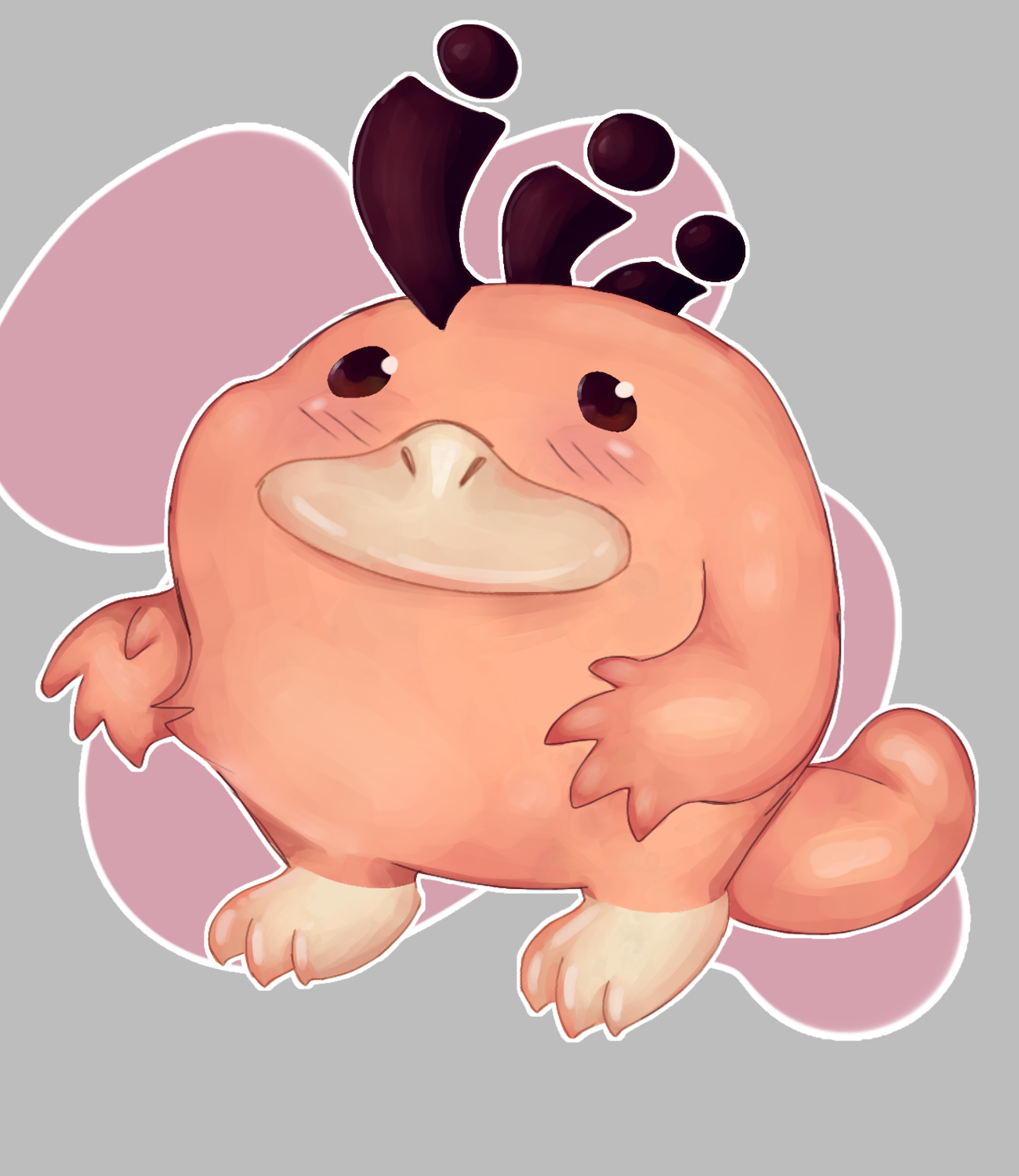 psyduck ( grass,fairy) - ibisPaint