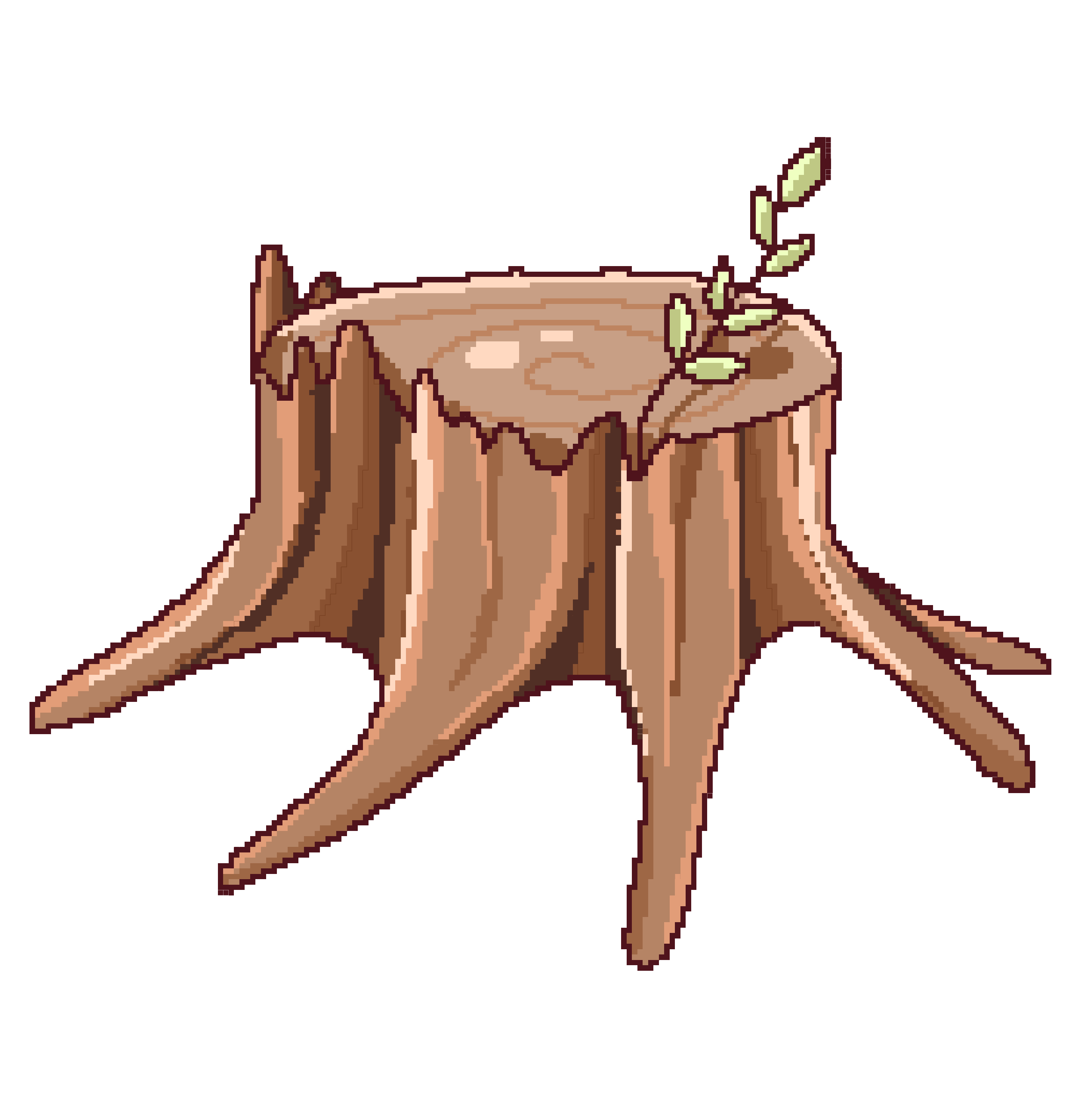Tree stump pixel 2 - ibisPaint
