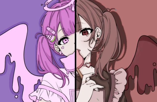 pink colouring page - ibisPaint