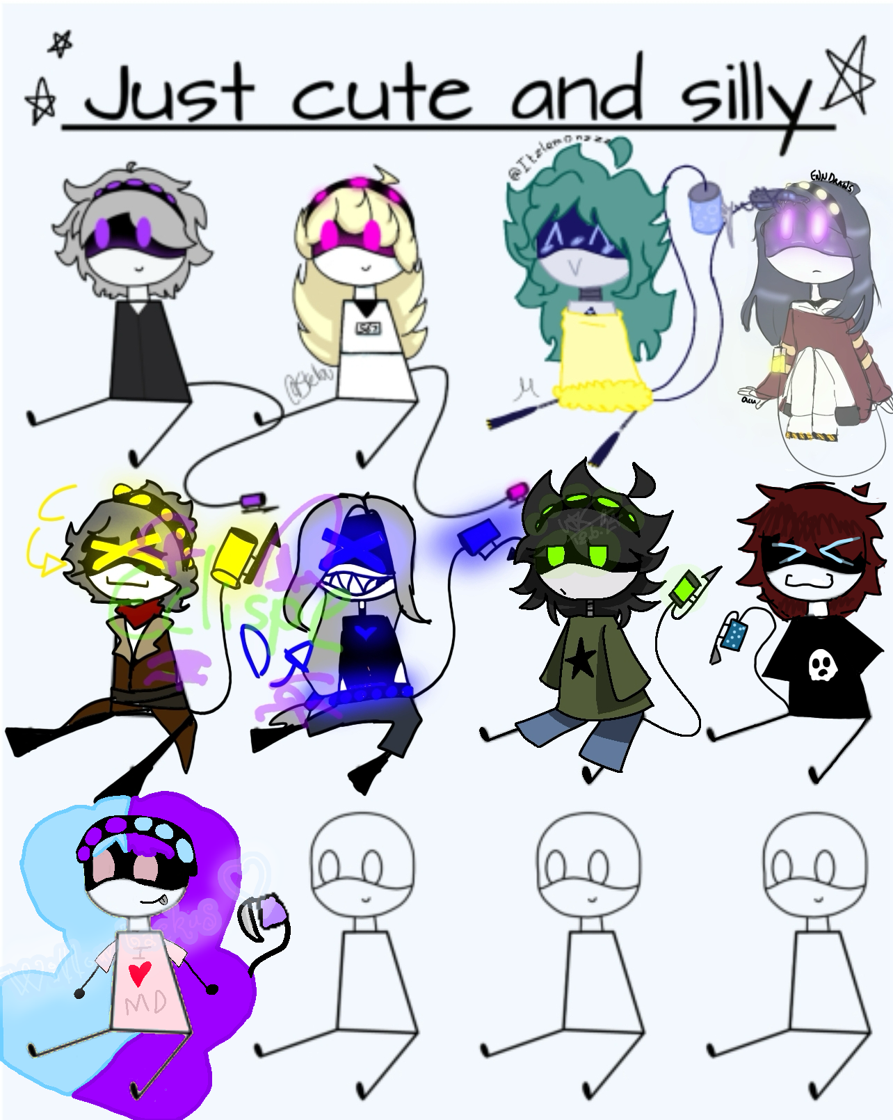 a cute murder drones collab. - ibisPaint